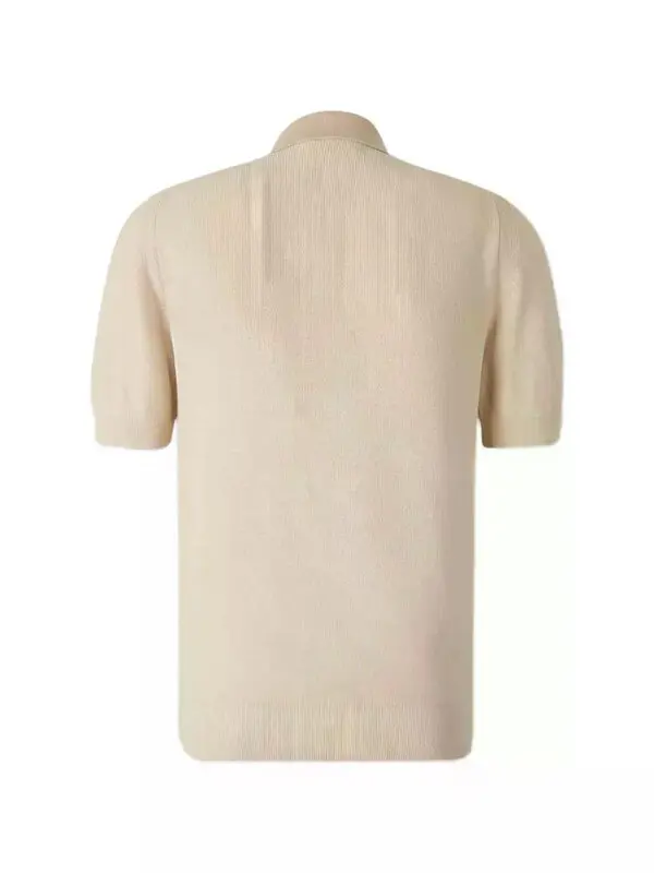 LARDINI Cotton Polo Shirt - Neutrals