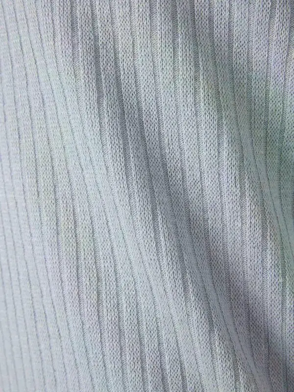 LARDINI Ribbed Knit T-shirt - Blue