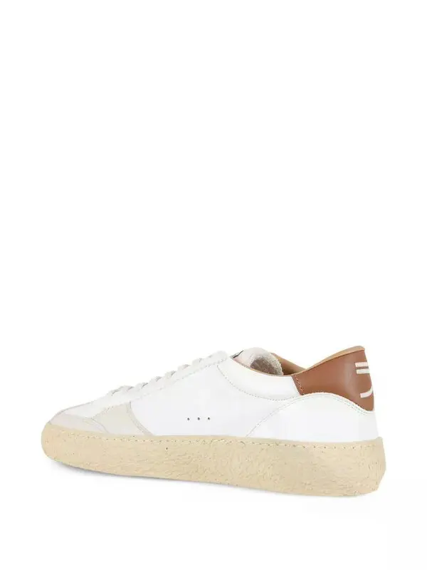 PURAAI Panelled Round Toe Lace-up Sneakers
