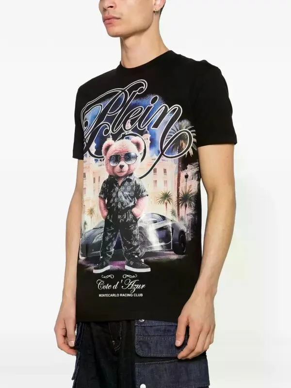 Philipp Plein Teddy-print T-shirt - Black