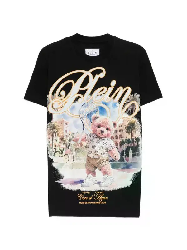 Philipp Plein Teddy-print T-shirt - Black