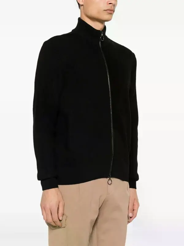 Paul & Shark Ribbed-knit Cardigan