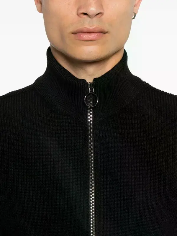 Paul & Shark Ribbed-knit Cardigan