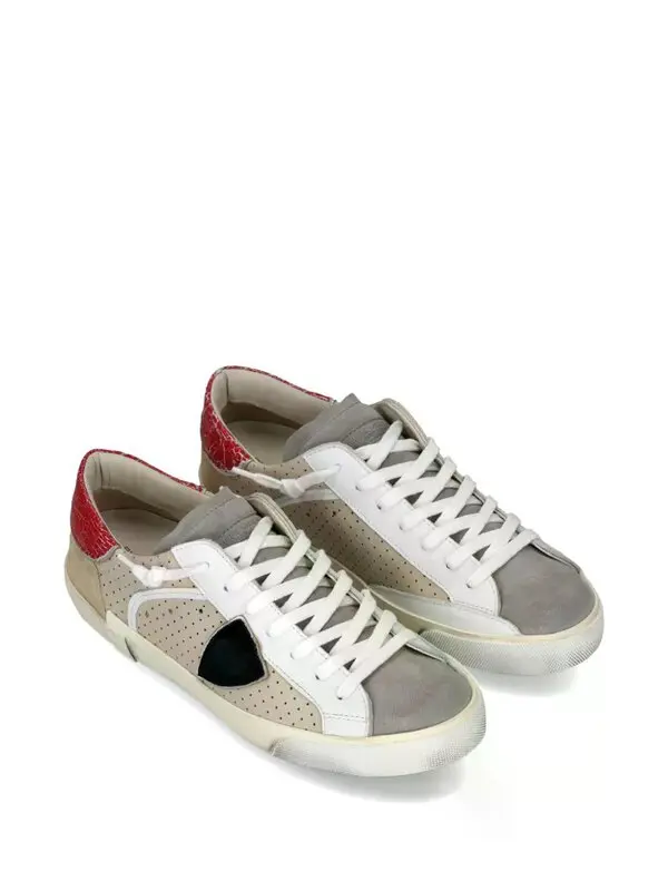 Philippe Model Panelled Perforated Sneakers
