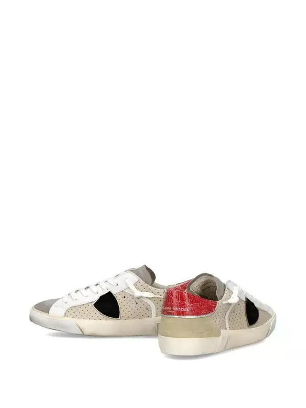 Philippe Model Panelled Perforated Sneakers