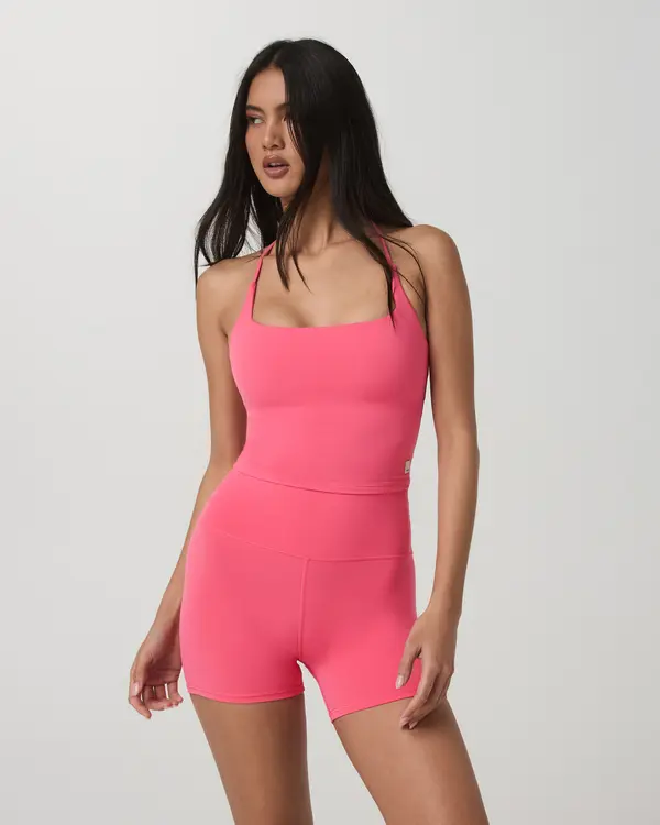 Vuori Allthefeels™ Strappy Back Tank Top - Sunset Pink