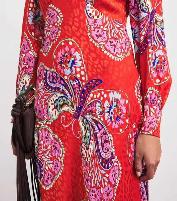 Rixo Floral Marni Maxi Dress - Red