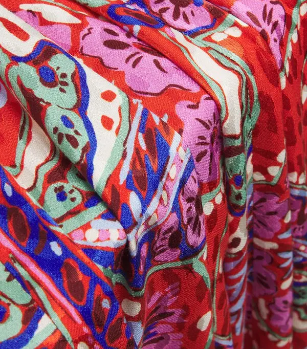 Rixo Floral Marni Maxi Dress - Red