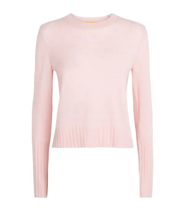 Guest In Residence Cashmere Compass Shrunken Sweater - Pink