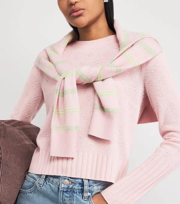 Guest In Residence Cashmere Compass Shrunken Sweater