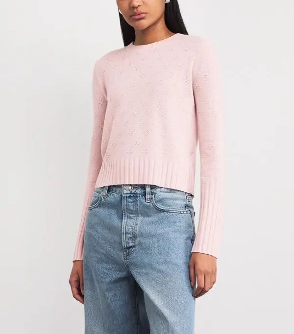 Guest In Residence Cashmere Compass Shrunken Sweater