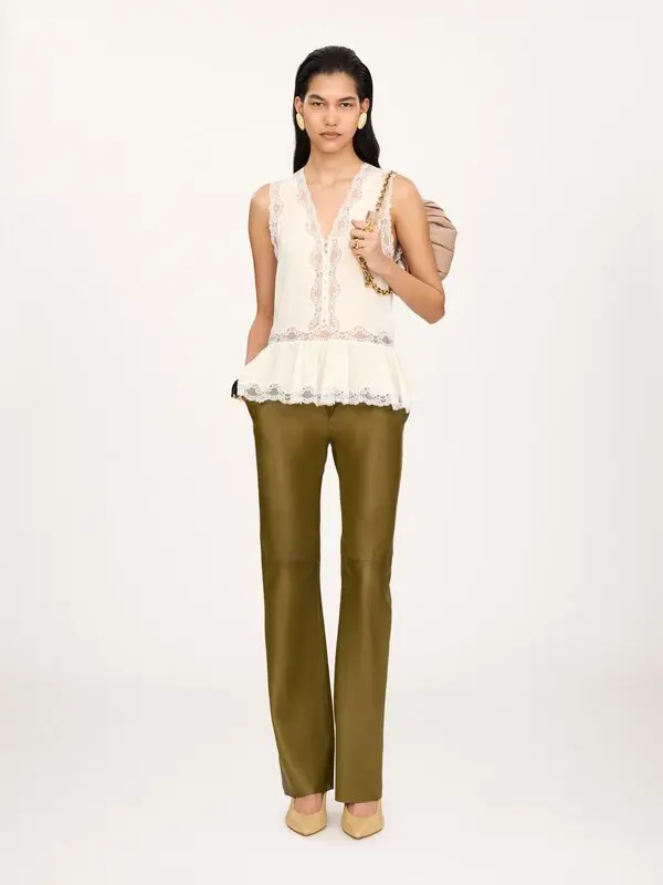 Chloé T-shirt In Linen Jersey - White