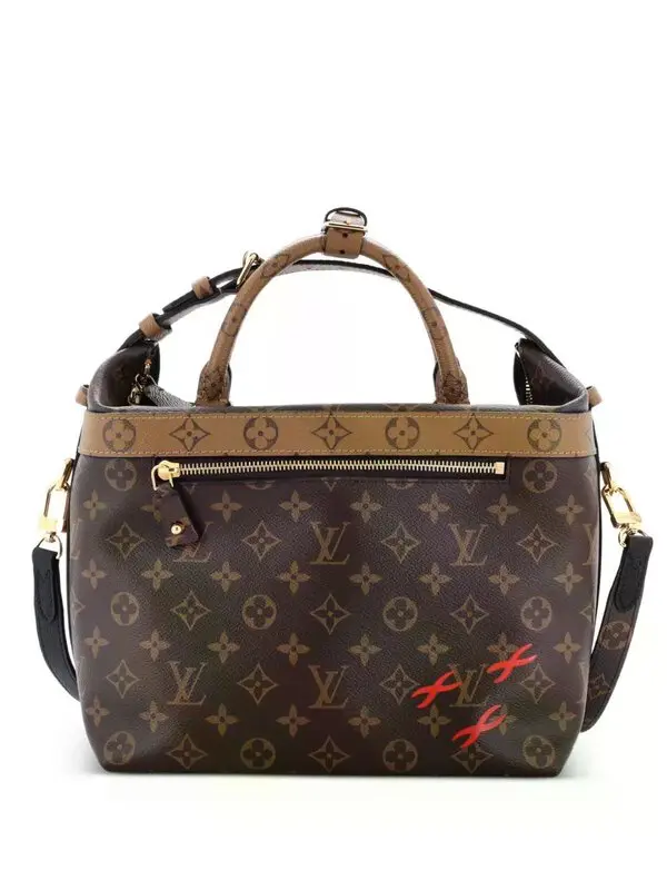 LOUIS VUITTON City Cruiser Handbag Reverse Monogram Canvas Pm - Brown