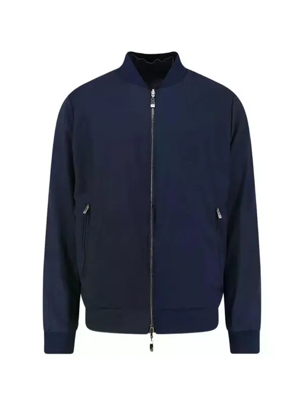 Corneliani Ribbed Leather Jacket