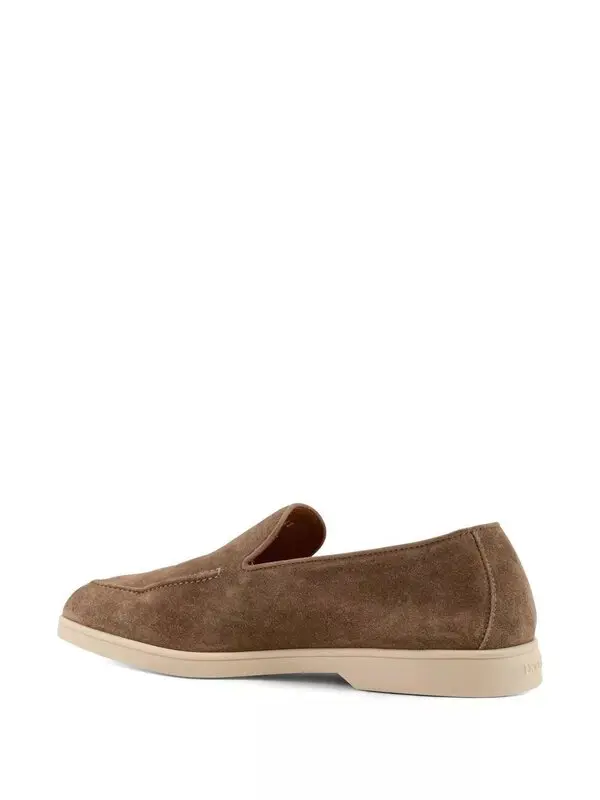 DOUCAL'S Suede Loafers With Stitching