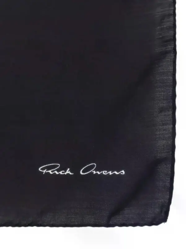 Rick Owens Printed Scarf - Black