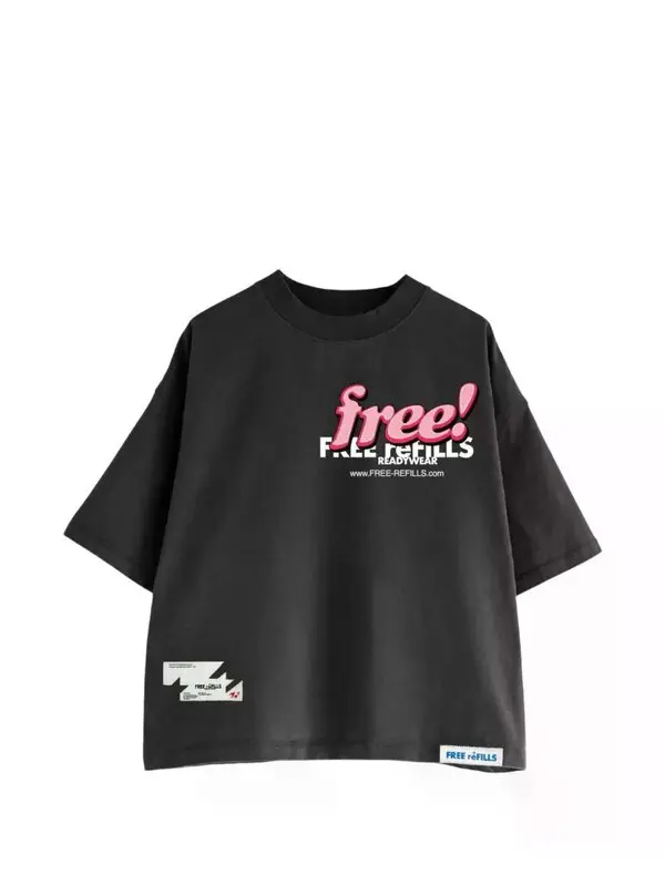 FREE REFILLS Tabloid T-shirt