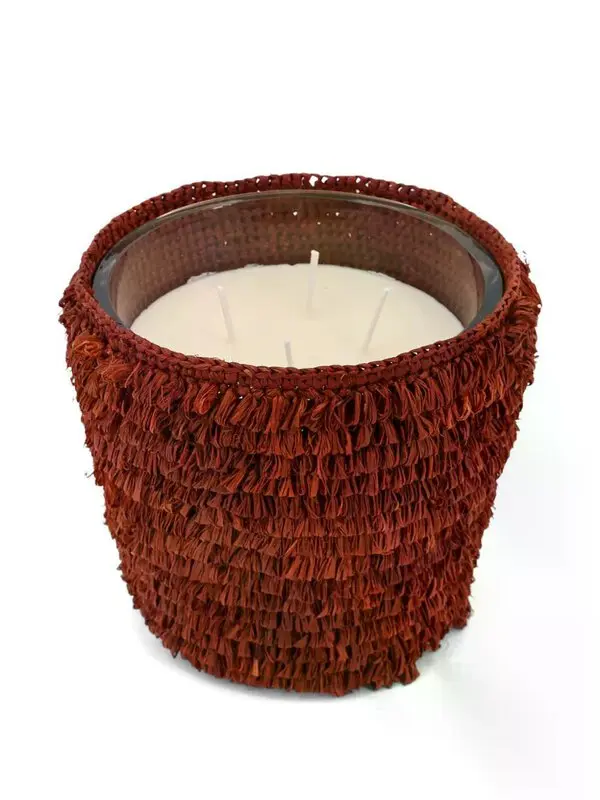 IBELIV Raffia Scented Candle - Brown