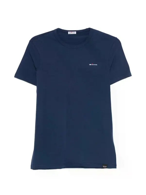 Kiton Logo-embroidered T-shirt