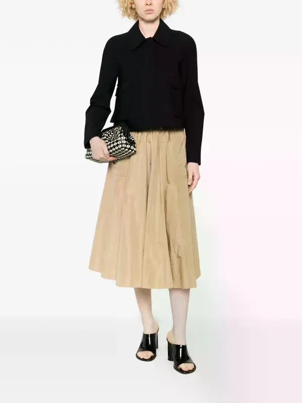 SUSANNE BOMMER A-line Midi Skirt - Neutrals