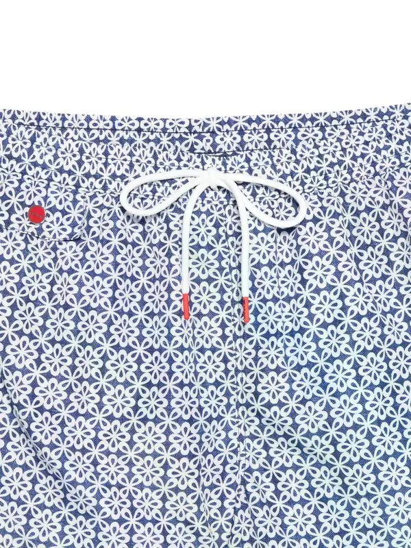 Kiton Floral-print Swim Shorts
