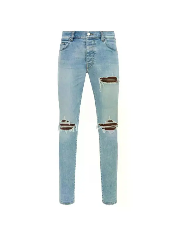 Amiri Mx1 Ripped-design Jeans - Blue