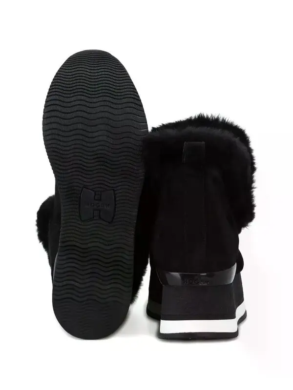 Hogan Faux-fur Platform Boots