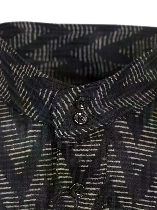 Giorgio Armani Zigzag Buttoned Shirt