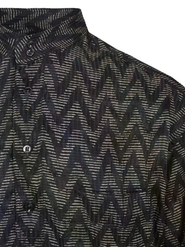 Giorgio Armani Zigzag Buttoned Shirt
