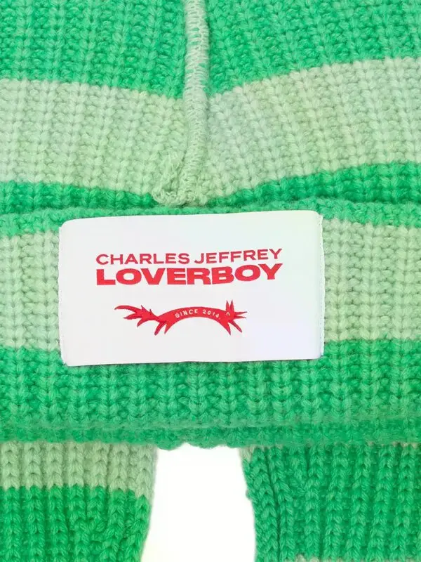 CHARLES JEFFREY Chunky Rabbit Beanie Hat - Green