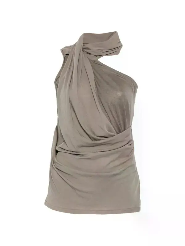 ENTIRE STUDIOS Draped One-shoulder Top - Grey