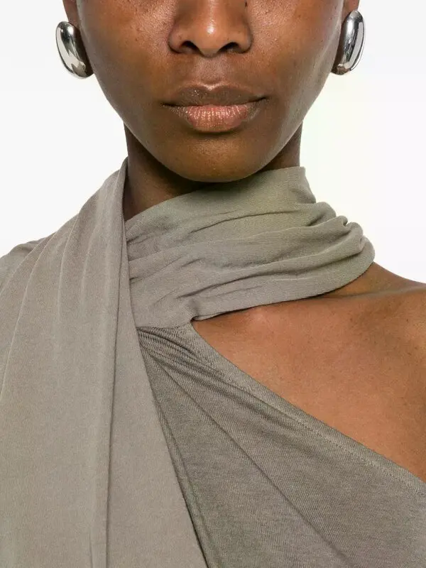 ENTIRE STUDIOS Draped One-shoulder Top - Grey