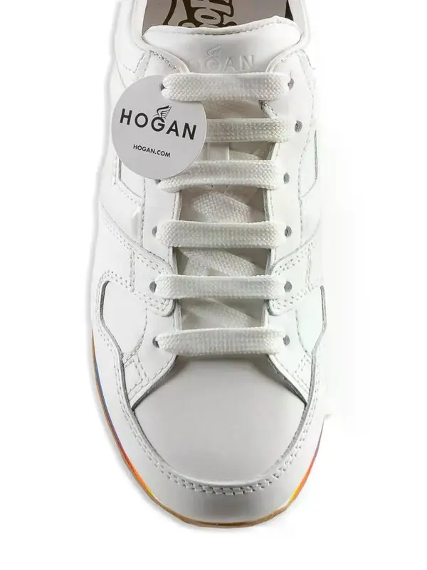 Hogan Rainbow Sole Sneakers - White
