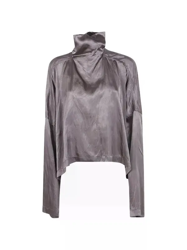 Rick Owens High-neck Blouse - Grey