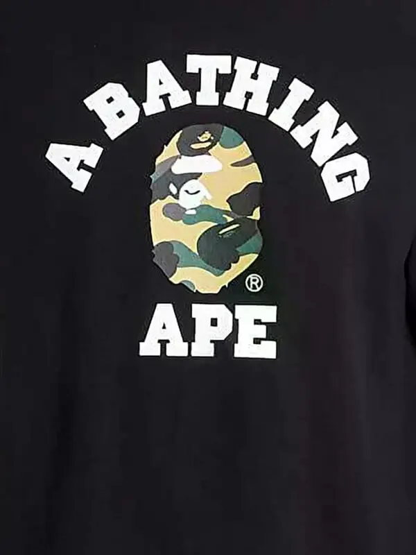 A BATHING APE 1st Camo College Tee - Black