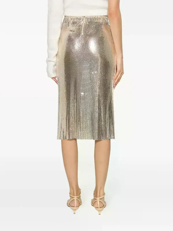 Sportmax Elasticated-waist Sequin Midi Skirt