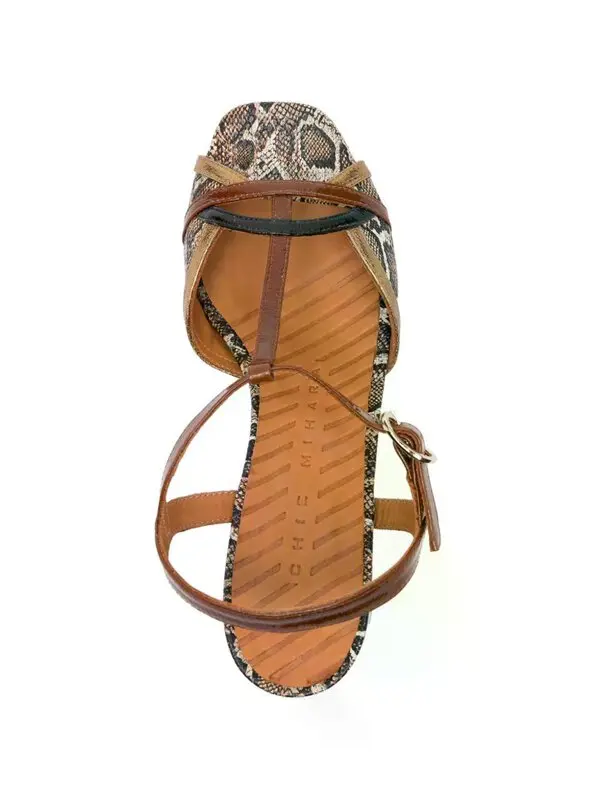 Chie Mihara Ryejo T-strap Sandals - Brown