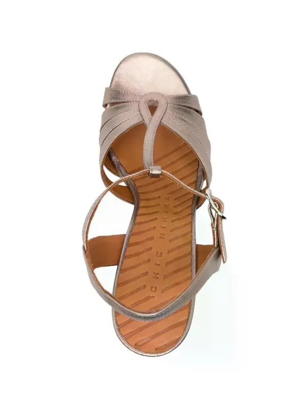 Chie Mihara Cafra T-strap Sandals - Brown