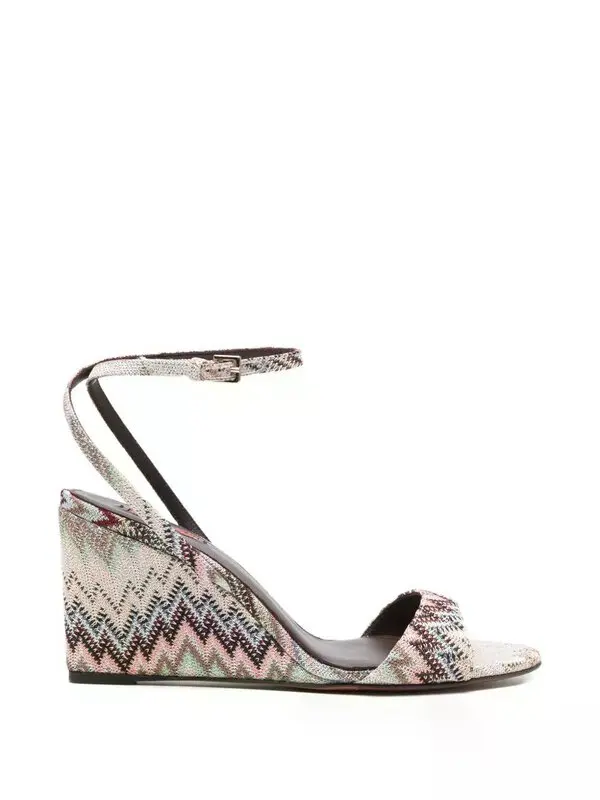 Missoni Ankle-strap Wedge Sandals - Neutrals