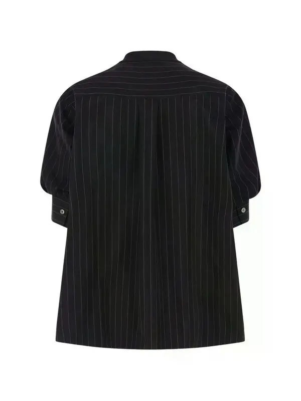 Sacai Pinstripe Button Cardigan