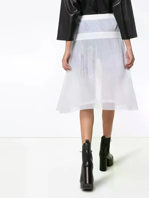 032C Plissé Pleated Wrap Skirt