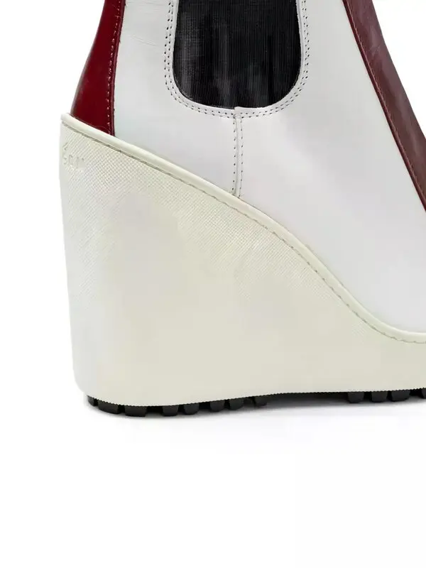 Hogan Lace-up Wedge Boots