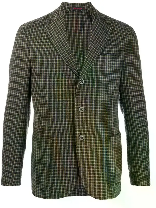 THE GIGI Single-breasted Checked Blazer
