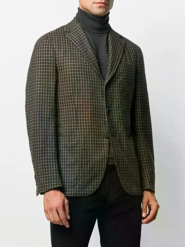 THE GIGI Single-breasted Checked Blazer