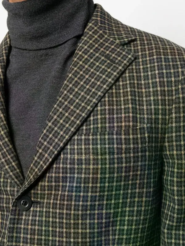 THE GIGI Single-breasted Checked Blazer