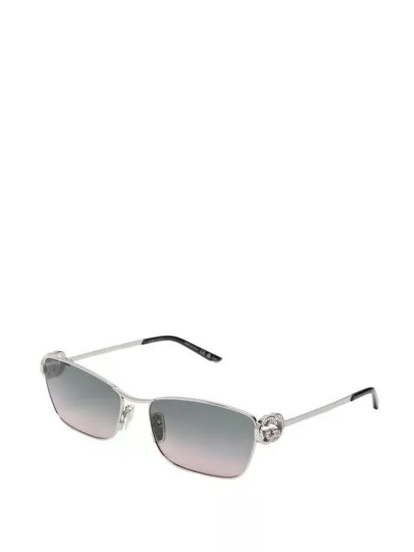 Gucci Gg-logo Rectangle-frame Sunglasses