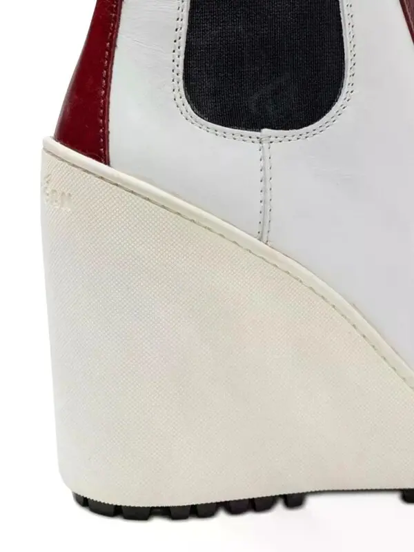 Hogan Lace-up Wedge Boots