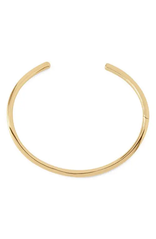 JENNIFER FISHER Sculpted Clean Collar Choker - Yellow Gold