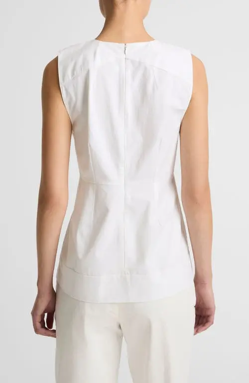 Vince Paneled Sleeveless Top - Optic White