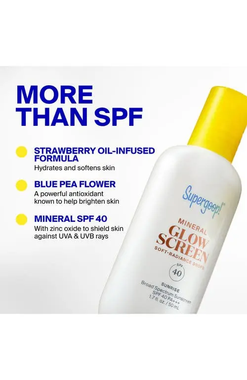 Supergoop!® Mineral Glowscreen Soft-radiance Drops Spf40 - Sunset